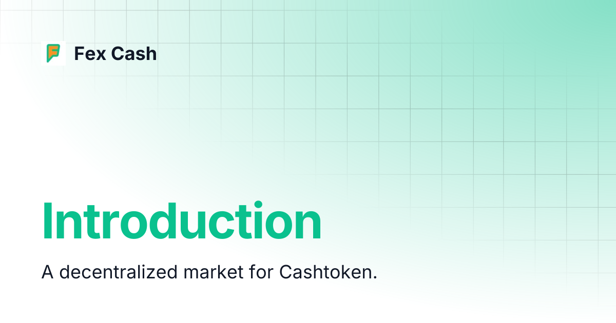 Introduction | Fex Cash